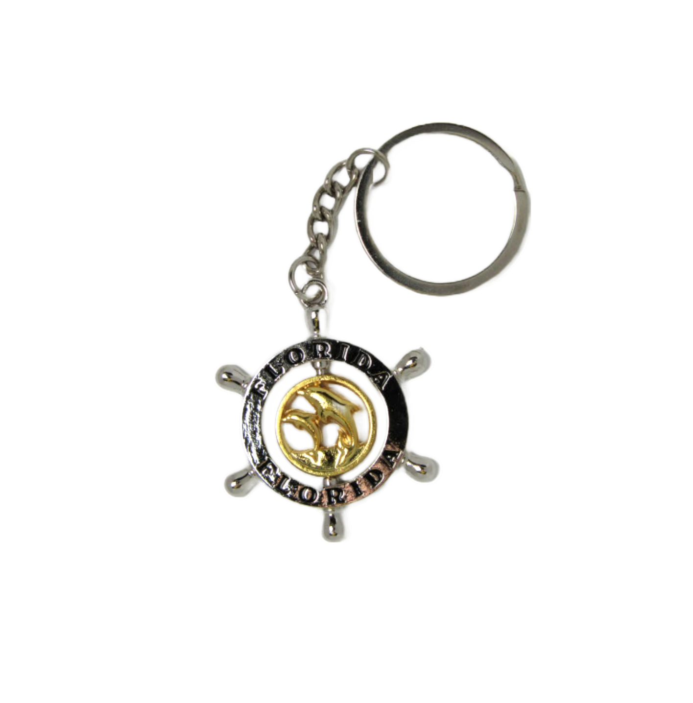 MK1150 FLORIDA SHIPWHEEL KEYCHAIN – Beach Hut B2B